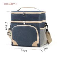 China Hot-selling Insulated Lunch Bag Oxford Made Thickened Double-Layer Minimalist Outdoor Crossbody Ice Bag Handheld Lunch Box Bags for sale