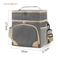 China Hot-selling Insulated Lunch Bag Oxford Made Thickened Double-Layer Minimalist Outdoor Crossbody Ice Bag Handheld Lunch Box Bags for sale