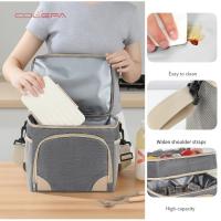 China Hot-selling Insulated Lunch Bag Oxford Made Thickened Double-Layer Minimalist Outdoor Crossbody Ice Bag Handheld Lunch Box Bags for sale