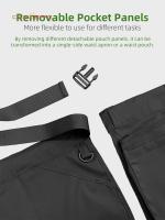 China Polyester Multi-Pocket Zipper Waist Bag Lightweight Close-Fitting Tool Kit Multi-Functional Outdoor Hiking Waist Bag Wholesale for sale