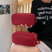 China Japanese Minimalist Handheld Pencil Case Large Capacity Nylon Multi-Function Storage Bag Stationery Box Pencil Pouch Wholesale for sale