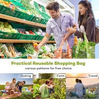 China Convenient Folding Shopping Bag Handheld Grocery Bag for Supermarket Shopping Foldable Oxford Bag with Custom Advertising Logo for sale
