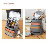 China Custom Logo Insulated Backpack Large Capacity Outdoor Picnic Bag Oxford Cloth Waterproof Freshness-Preserving Cooler Backpack for sale