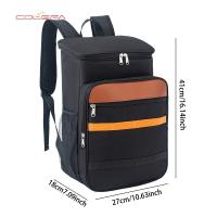 China Custom Logo Insulated Backpack Large Capacity Outdoor Picnic Bag Oxford Cloth Waterproof Freshness-Preserving Cooler Backpack for sale