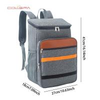 China Custom Logo Insulated Backpack Large Capacity Outdoor Picnic Bag Oxford Cloth Waterproof Freshness-Preserving Cooler Backpack for sale