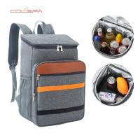 China Custom Logo Insulated Backpack Large Capacity Outdoor Picnic Bag Oxford Cloth Waterproof Freshness-Preserving Cooler Backpack for sale