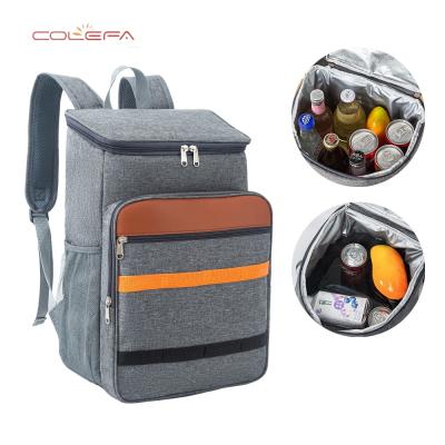 China Custom Logo Insulated Backpack Large Capacity Outdoor Picnic Bag Oxford Cloth Waterproof Freshness-Preserving Cooler Backpack for sale