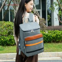 China Custom Logo Insulated Backpack Large Capacity Outdoor Picnic Bag Oxford Cloth Waterproof Freshness-Preserving Cooler Backpack for sale