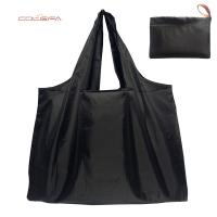 China 210D Oxford Portable Eco-Friendly Grocery Shopping Bag Lightweight Waterproof Shoulder Tote Large Capacity Foldable Shopping Bag for sale