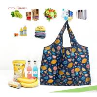 China 210D Oxford Portable Eco-Friendly Grocery Shopping Bag Lightweight Waterproof Shoulder Tote Large Capacity Foldable Shopping Bag for sale