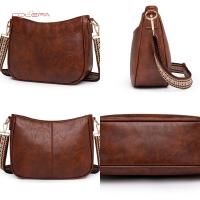 China PU Leather Women's Work Commuting Shoulder Bag Casual Ladies' Crossbody Bag Large Capacity Vintage Sling Bags with Custom LOGO for sale