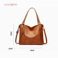 China Colefa 2026 New Fall/Winter Women's Tote Bag European & American Fashion PU Leather Trendy Casual Women's Shoulder Crossbody Bag for sale