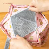 China Floral Square-Shaped Lunch Bag Large Capacity Insulated Bag Oxford Lunch Bags Bento Bag Insulated Direct Manufacturer Made for sale