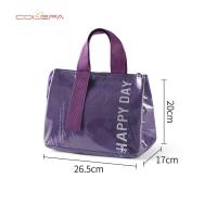 China Dopamine-Colored Lunch Bag Large Capacity for Office Workers Oxford+PVC Insulated Bag Thickened Waterproof Outdoor Picnic Bag for sale