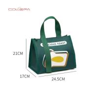 China New Oxford Fashion Large Capacity Insulated Lunch Bag Student Minimalist Thickened Waterproof Triangle Insulated Lunch Bag for sale