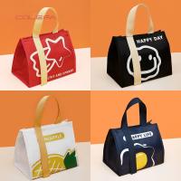China New Oxford Fashion Large Capacity Insulated Lunch Bag Student Minimalist Thickened Waterproof Triangle Insulated Lunch Bag for sale