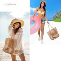 China Foldable Beach Nylon Mesh Tote Women's Shoulder Bag Summer Outdoor Travel Essential Recreational crochet bag with Custom Color for sale
