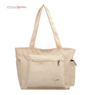China Oxford Fabric Tote Bag for Women Large Capacity Shoulder Bag Versatile Tote Students Handbag Carryall Crossbody Bag with LOGO for sale