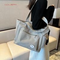 China Oxford Fabric Tote Bag for Women Large Capacity Shoulder Bag Versatile Tote Students Handbag Carryall Crossbody Bag with LOGO for sale