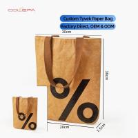 China Factory Direct DuPont Paper Waterproof Tote Bag Retro Artsy Shoulder Bag Versatile Tyvek Paper Handbag Custom Logo Available for sale