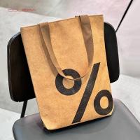 China Factory Direct DuPont Paper Waterproof Tote Bag Retro Artsy Shoulder Bag Versatile Tyvek Paper Handbag Custom Logo Available for sale
