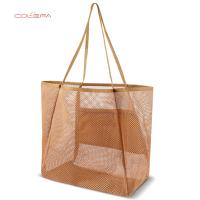 China Hot-selling Unisex Swim & Beach Bag Portable Shoulder Storage Crossbody Bag Versatile Polyester Mesh Crochet Bag Carryall Items for sale