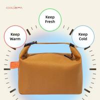 China Oxford Fabric Minimalist Buckle Insulated Lunch Bag Picnic Day Carrier Thickened Waterproof Oil-Resistant Insulated Bag in Stock for sale