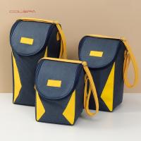 China Lunch Bag with Curved Wide Opening Insulated Carrier for Commuting Oxford Thickened Insulated Bag Students' Lunch Box Wholesale for sale