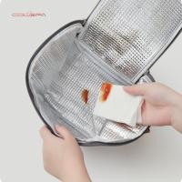 China Lunch Bag with Curved Wide Opening Insulated Carrier for Commuting Oxford Thickened Insulated Bag Students' Lunch Box Wholesale for sale