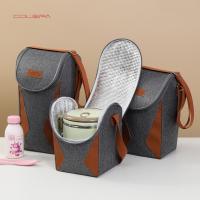 China Lunch Bag with Curved Wide Opening Insulated Carrier for Commuting Oxford Thickened Insulated Bag Students' Lunch Box Wholesale for sale