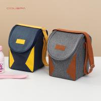 China Lunch Bag with Curved Wide Opening Insulated Carrier for Commuting Oxford Thickened Insulated Bag Students' Lunch Box Wholesale for sale