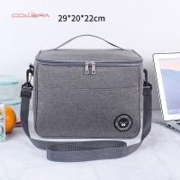 China Lunch Box Handheld Square Insulated Bag Oxford Reinforced Bento Bag Large Capacity Picnic Bag for Office Workers and Students for sale