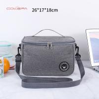 China Lunch Box Handheld Square Insulated Bag Oxford Reinforced Bento Bag Large Capacity Picnic Bag for Office Workers and Students for sale