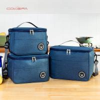 China Lunch Box Handheld Square Insulated Bag Oxford Reinforced Bento Bag Large Capacity Picnic Bag for Office Workers and Students for sale
