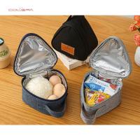 China Small Breakfast Insulated Bag Portable Lunch Box Bag Handheld Children's Commuting Freshness-Preserving Triangle Rice Ball Pouch for sale