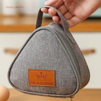 China Small Breakfast Insulated Bag Portable Lunch Box Bag Handheld Children's Commuting Freshness-Preserving Triangle Rice Ball Pouch for sale