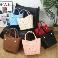 China Factory Direct New Arrival EVA Tote Bag European & American Style Outdoor Beach Bag DIY Creative Punch Hole Tote Large Capacity for sale