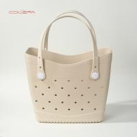China Factory Direct New Arrival EVA Tote Bag European & American Style Outdoor Beach Bag DIY Creative Punch Hole Tote Large Capacity for sale