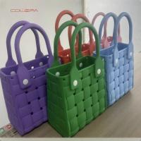 China Bestselling EVA Beach Bag with Detachable Shoulder Strap Candy-Colored Waterproof Design for Easy Cleaning Handle Bags Wholesale for sale