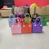 China Bestselling EVA Beach Bag with Detachable Shoulder Strap Candy-Colored Waterproof Design for Easy Cleaning Handle Bags Wholesale for sale