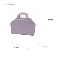 China Waterproof EVA Beach Bag Lightweight Niche Design Jelly Bag Women's Handbag Basket Frame Bags with Custom Colors Wholesale for sale