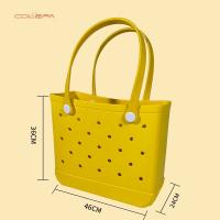 China Colefa EVA Beach Storage Tote Bag Large Capacity Waterproof Durable Mesh Beach Bag Travel Handheld Beach Tote in-Stock Wholesale for sale