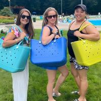 China Colefa EVA Beach Storage Tote Bag Large Capacity Waterproof Durable Mesh Beach Bag Travel Handheld Beach Tote in-Stock Wholesale for sale