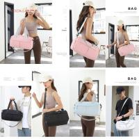China New Yoga Fitness Bag Nylon Waterproof Fabric Wet/Dry Separation Design Large Capacity Sports Training Bag Casual Short Trip Bag for sale