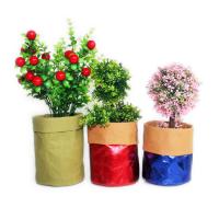 China Wholesale Reusable washable kraft paper Plants Bins Organizer Toys Storage Bag for sale