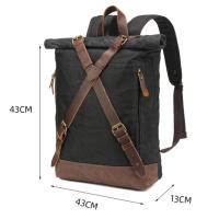 China Colefa Foldable Hiking Daypack Anti-theft Travel Casual Urban Exploration Rucksack Unisex Trail Camping Rolling Canvas Backpack for sale