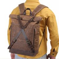 China Colefa Foldable Hiking Daypack Anti-theft Travel Casual Urban Exploration Rucksack Unisex Trail Camping Rolling Canvas Backpack for sale