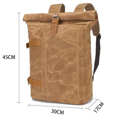 China Colefa Versatile Top-rated Daypack Ergonomic Comfortable Rucksack Bags Practical High-capacity Durable Waxed Canvas Backpack for sale