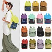 China Colefa Reducing Burden Dopa-mine Color Blocking Travel Large Capacity Lightweight Commuting Leisure New Drawstring Backpack for sale