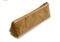 China Environmentally Friendly Pencil Pouch Bag Washable Kraft Paper Pencil Bag for sale